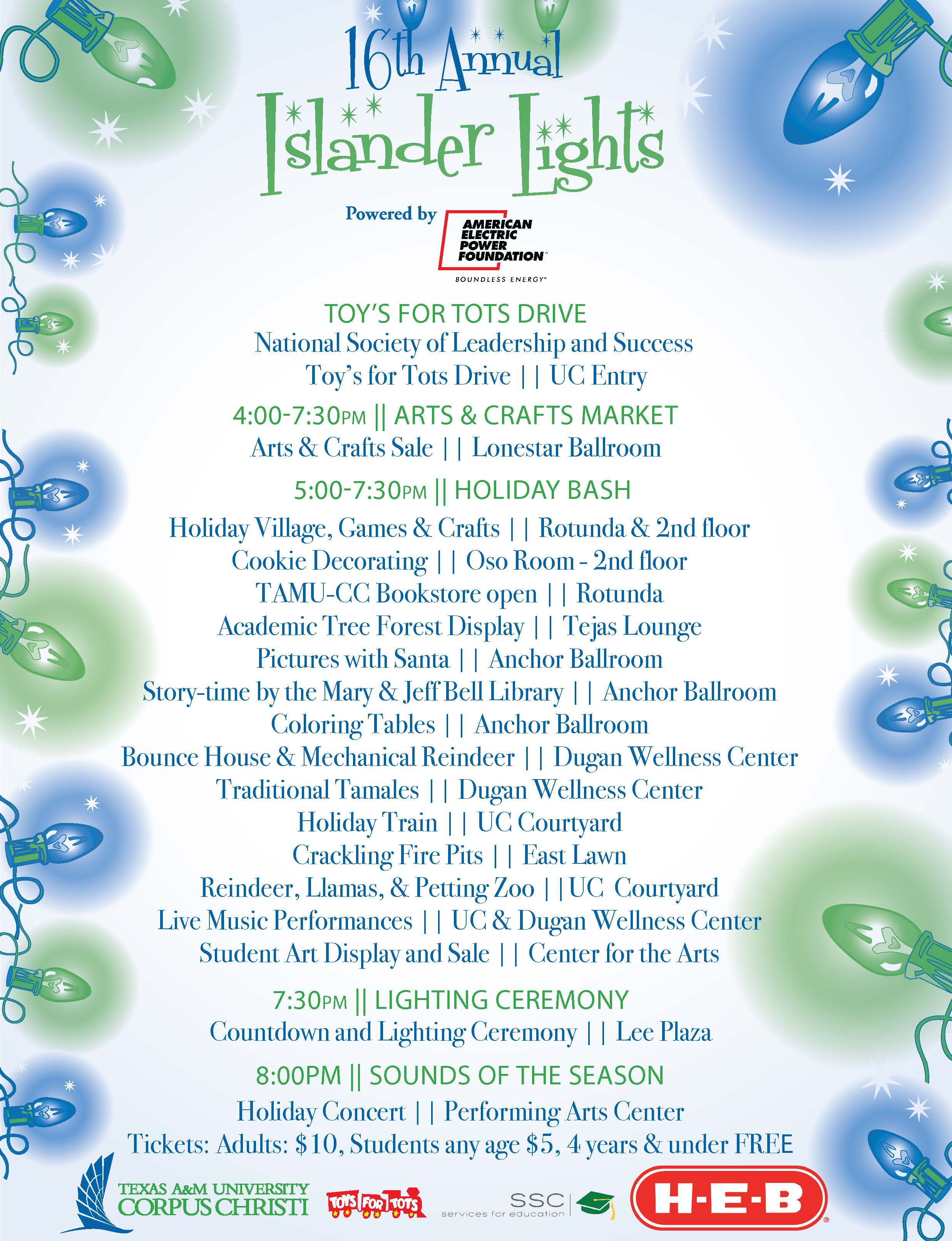 Event Information and Map | Islander Lights | Student Activities ...